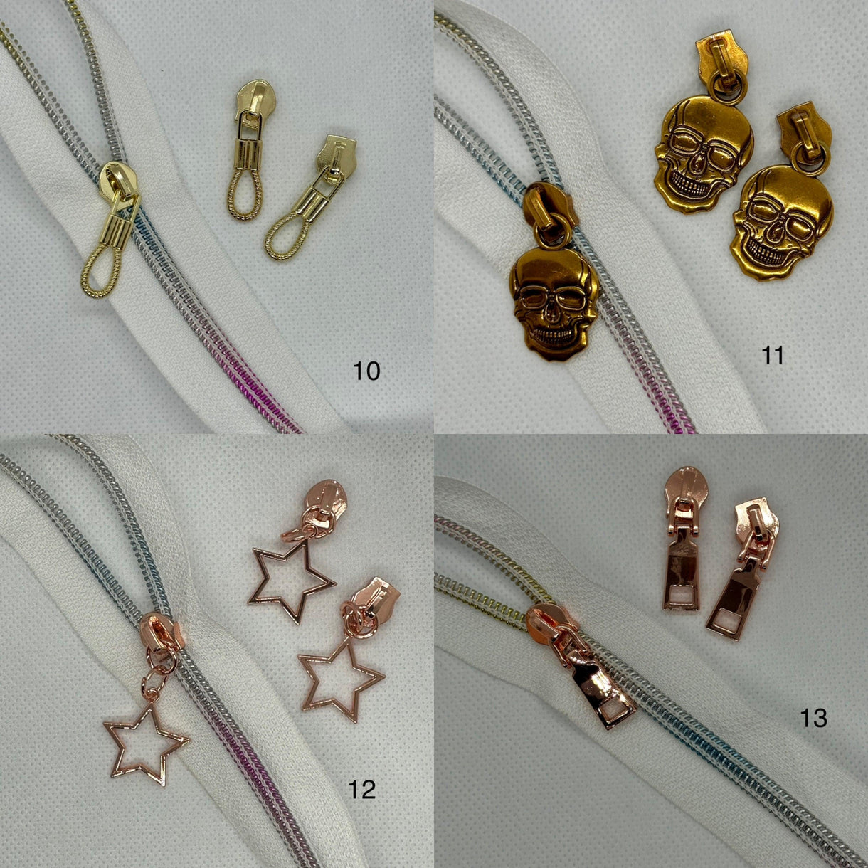 Zipper Pulls Size #5 - Various Designs – Little Legs Fabrics